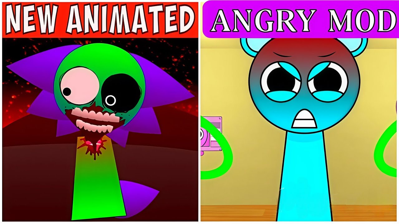 Sprunki Incredibox RETAKE New Animated Vs Angry Mod Normal Vs Horror ...