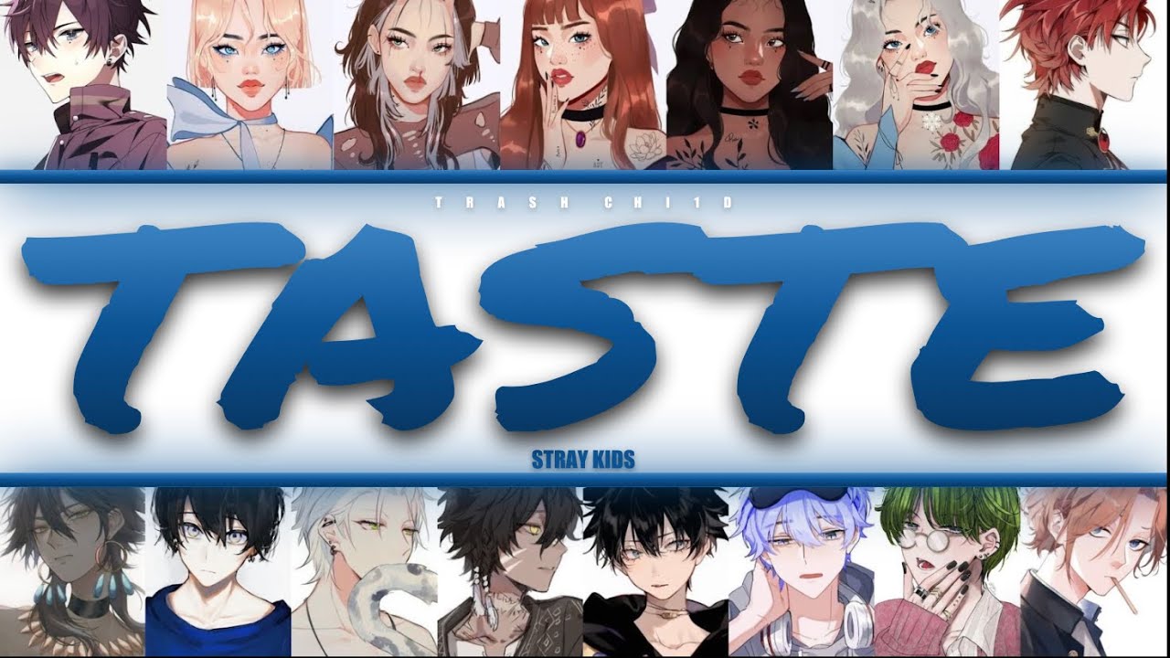 Stray Kids - Taste (danceRACHA) - YOUR group (15 mem.) (Colour-coded ...