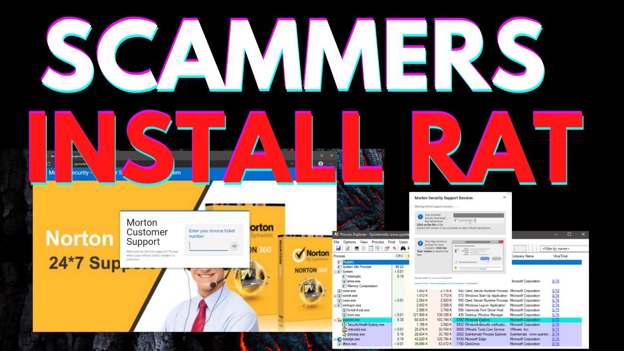 Tech Support Scam installs RAT (when asked for refund) - YouTube