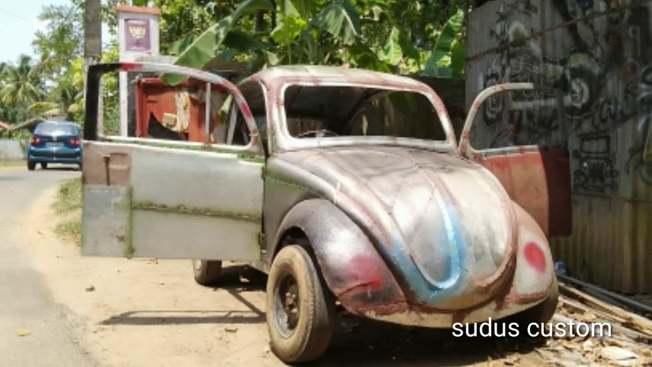 homemade car/how to make car/sheet metal work /make a car with bike ...