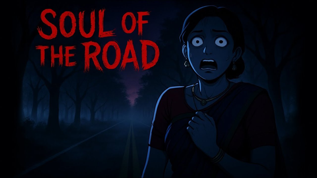 The Scary Story of a Haunted road 🏚️👻 #horror #scary #horrorcartoon # ...