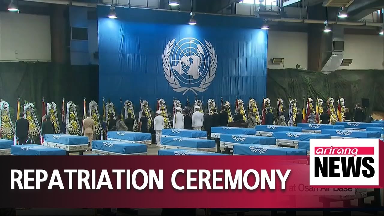 United Nations Command holds repatriation ceremony Wednesday - YouTube