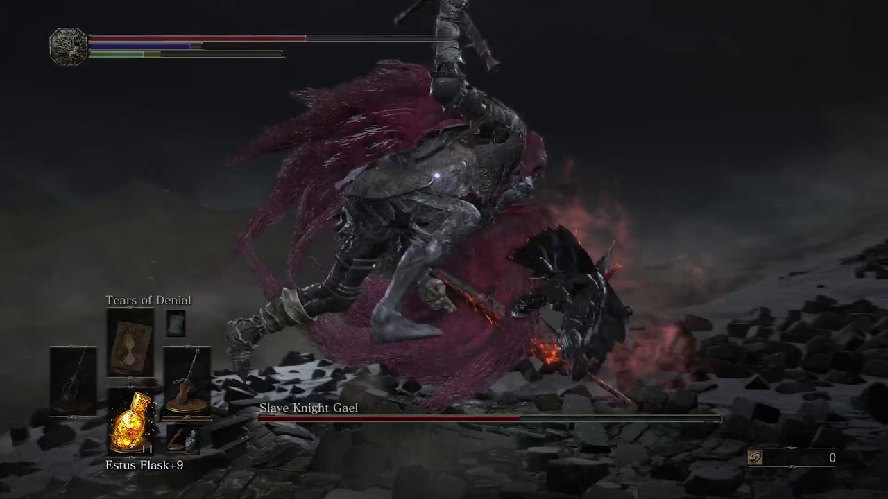 DARK SOULS 3 - The Ringed City - Slave Knight Gael - YouTube