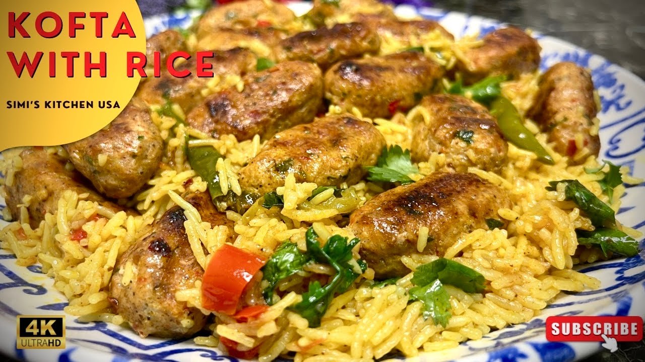 Kofta Kebab With Rice, Super Delicious & Yummy 😋 Grilled Kofta With ...
