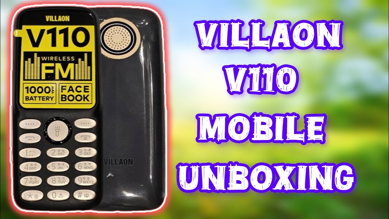 Villaon V110 Mobile Unboxing - YouTube