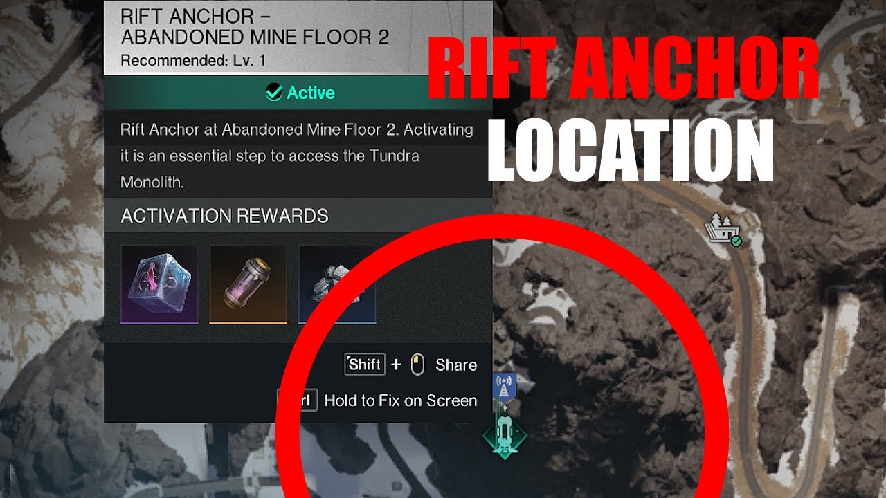 Rift Anchor - Abandoned Mine Floor 2 Location [Way of Winter] Once ...