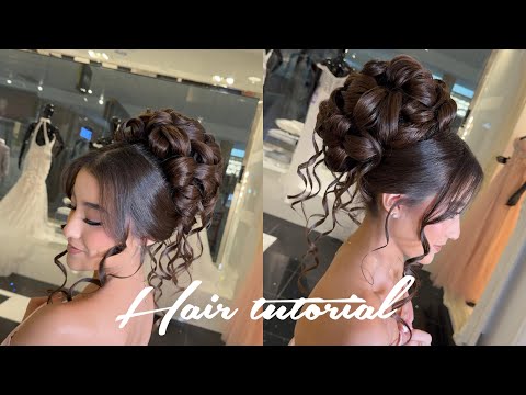 Peinado para quinceañera | quinceañera hairstyle | quinceañera updo | hair tutorial