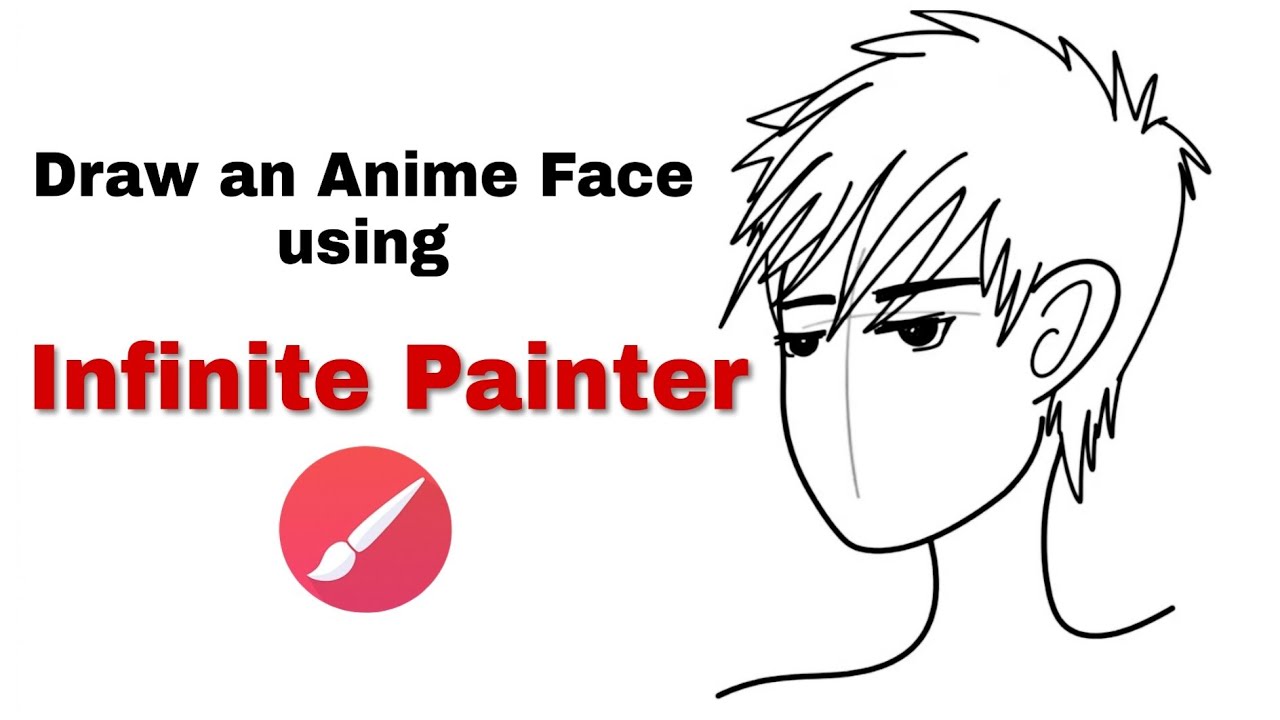 Digital Art - How to draw an Anime style face(Male) using Infinite ...