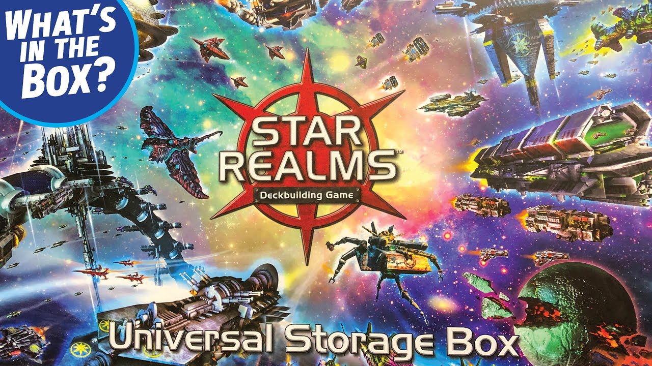 STAR REALMS Deck Building Game Universal Storage Box Unboxing - YouTube