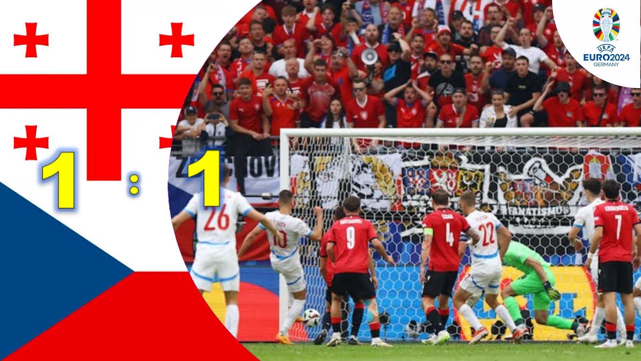 Georgia🇬🇪 vs Czech🇨🇿 1-1 Highlights Goals | UEFA EURO 2024 - YouTube
