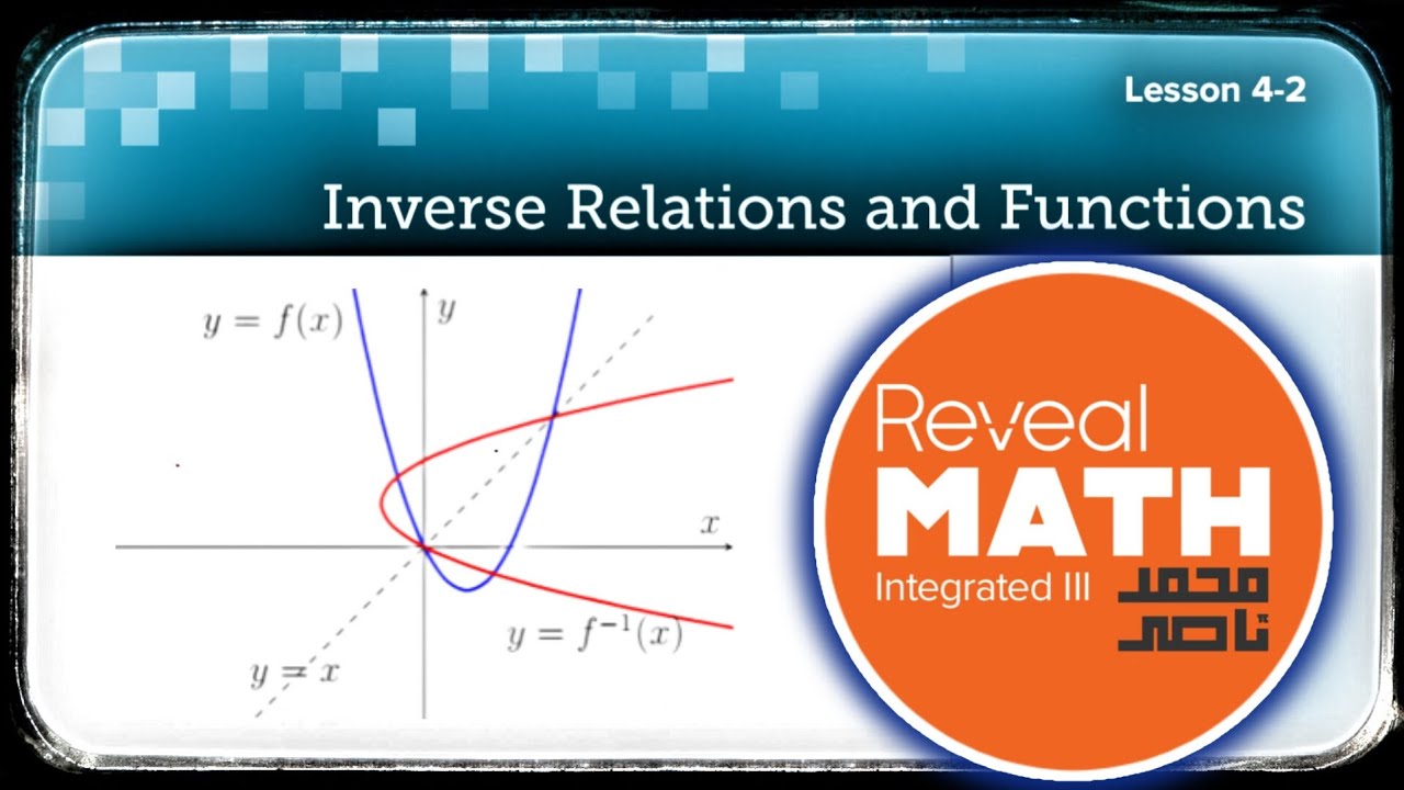 Reveal math integrated 3 - L 4 - 2 Inverse Relation and Functions - YouTube