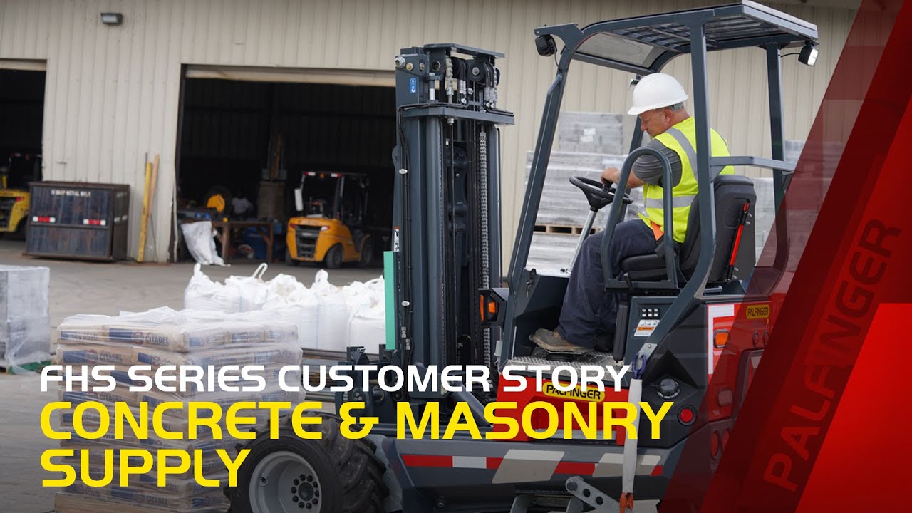 PALFINGER Truck-Mounted Forklift Customer: Concrete and Masonry Supply ...