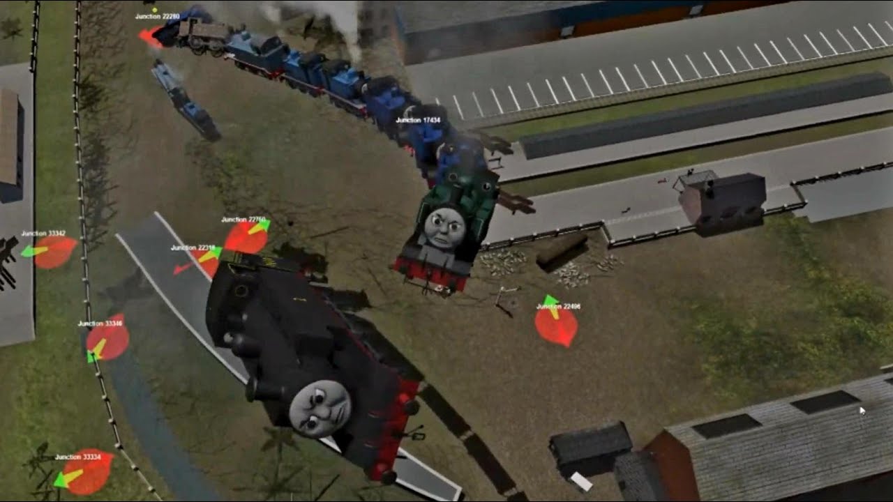 ALL OF THE THOMAS FLYING IN THE SKY - SHAKING SPINNING MADNESS - TRAINZ ...