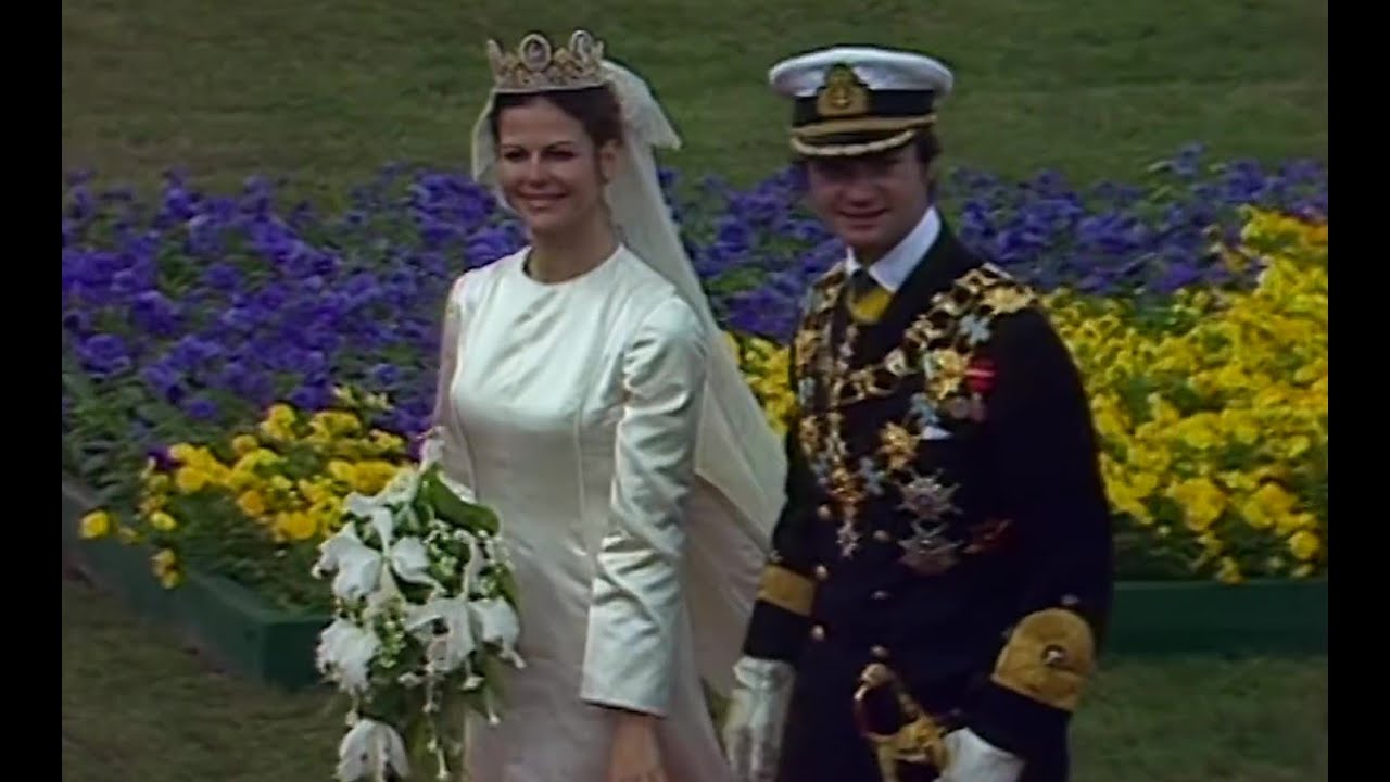 Roal wedding: King Carl XVI Gustaf of Sweden marrying Silvia Sommerlath ...