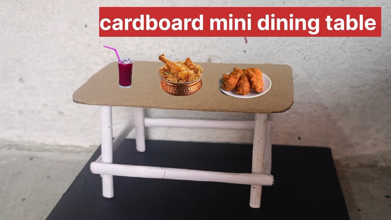 cardboard gadget mini cardboard dining table #cardboard #mini cardboard ...