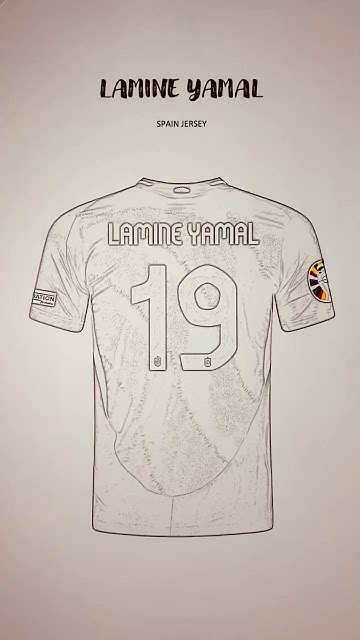 Lamine Yamal Spain coloring jersey ️🎨 #lamineyamal #spain #euro2024 # ...