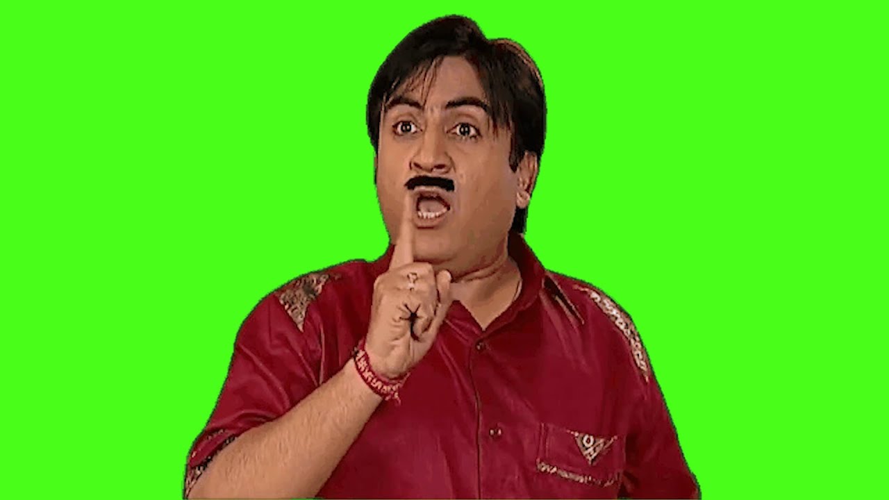 Chup Hoja Satvi Fail Jethalal - Green Screen - YouTube
