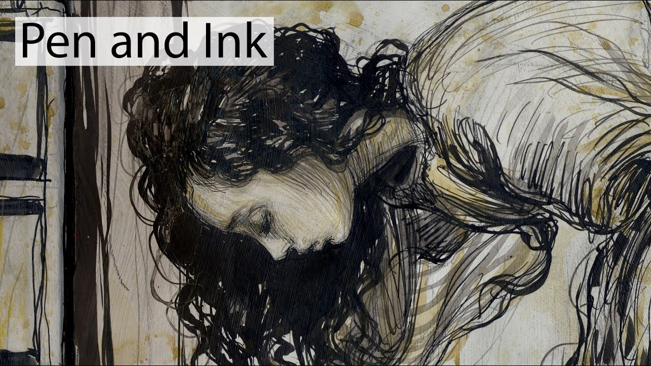Pen and Ink Collector's Edition Drawing Time Lapse - YouTube