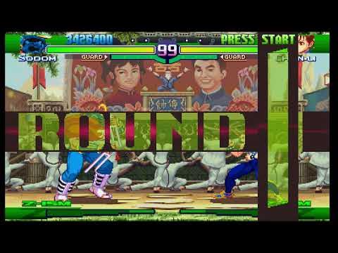 PS ストリートファイターZERO3（ARCADE MODE）クリア ソドム編 - YouTube