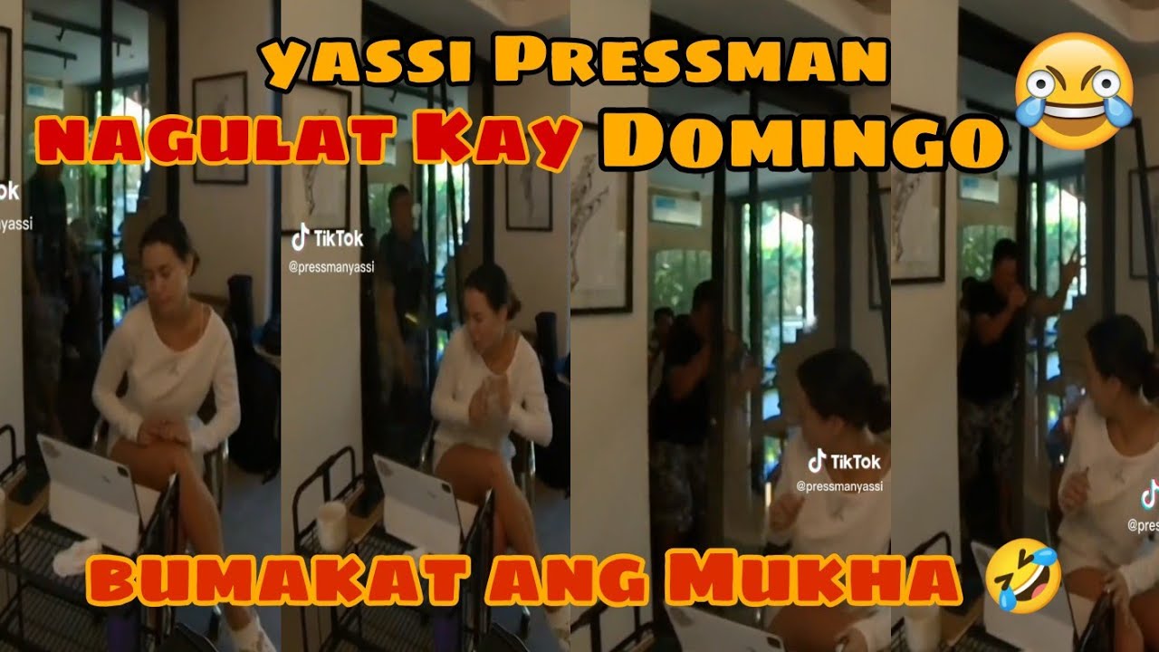 YASSI PRESSMAN NAGULAT KAY DOMINGO BUMAKAT ANG MUKHA🤣 TIKTOK FUNNY ...