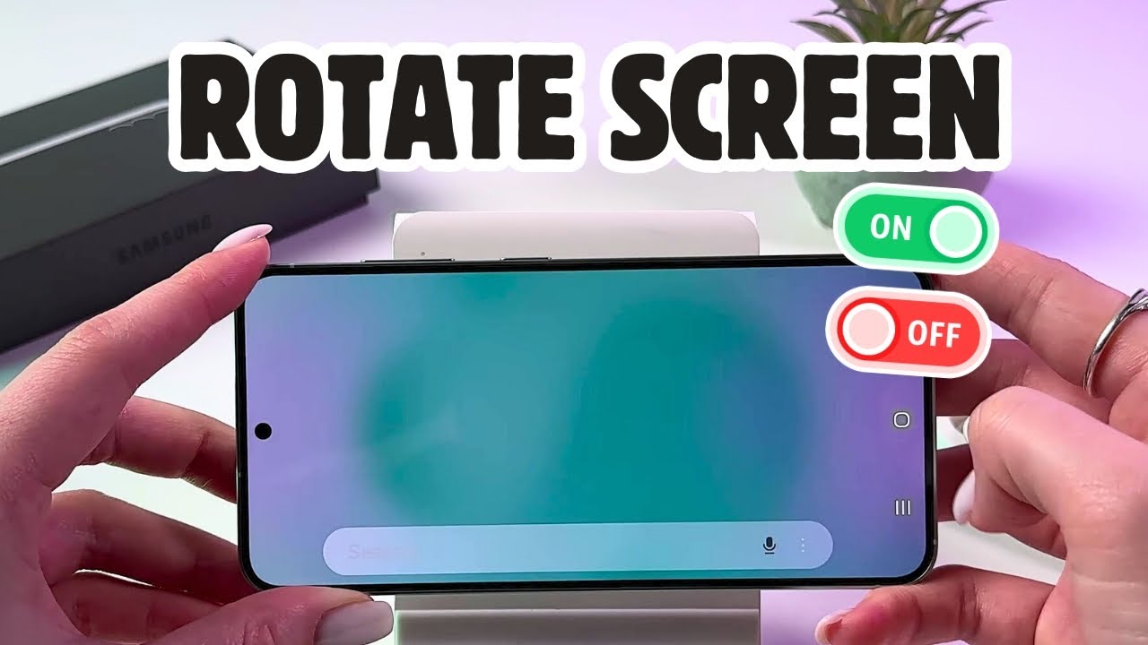 How to Turn On/Off Auto Rotate on Samsung Galaxy S25 - Quick Settings ...