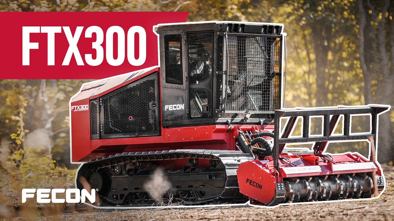 Fecon FTX300 Dedicated Mulching Tractor - YouTube