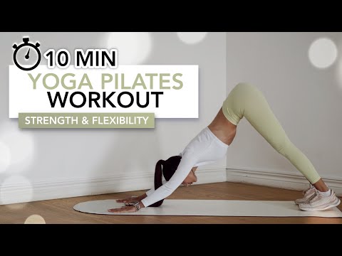 10 MIN YOGA PILATES WORKOUT | Ein gemischtes Workout für Kraft und Flexibilität | Eylem Abaci