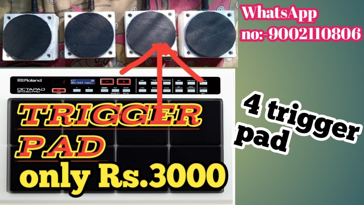 Trigger Pad External || Spd 20 Pad || By Bappa Octapad - YouTube