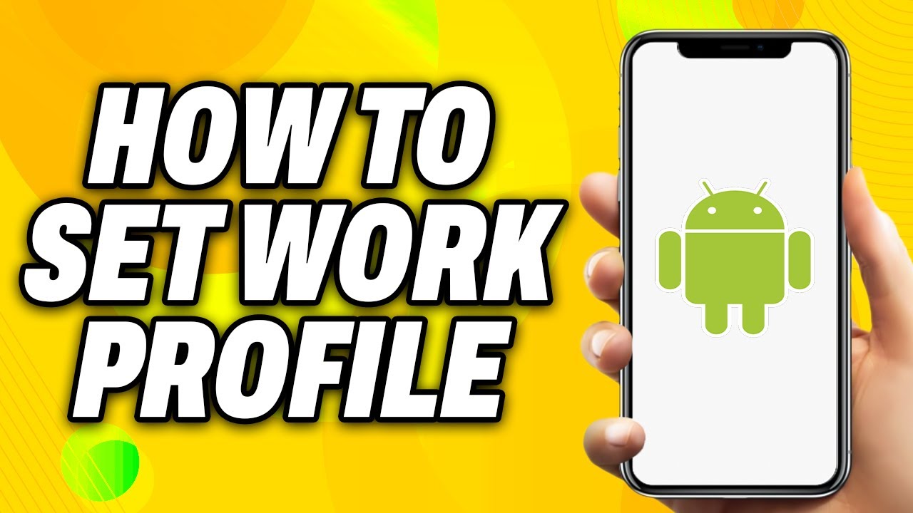 How To Set Work Profile on Android - Quick Fix - YouTube