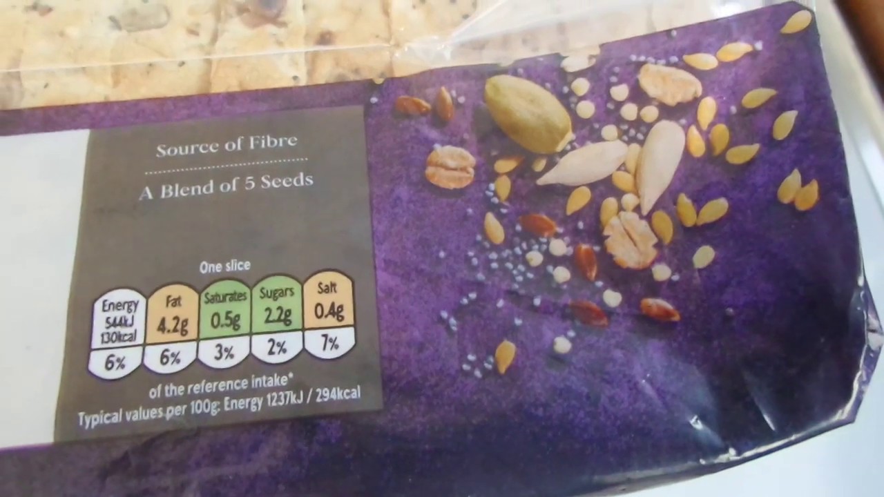 i Tesco Finest super seeded farmhouse loaf Лучший супер посеянный хлеб ...