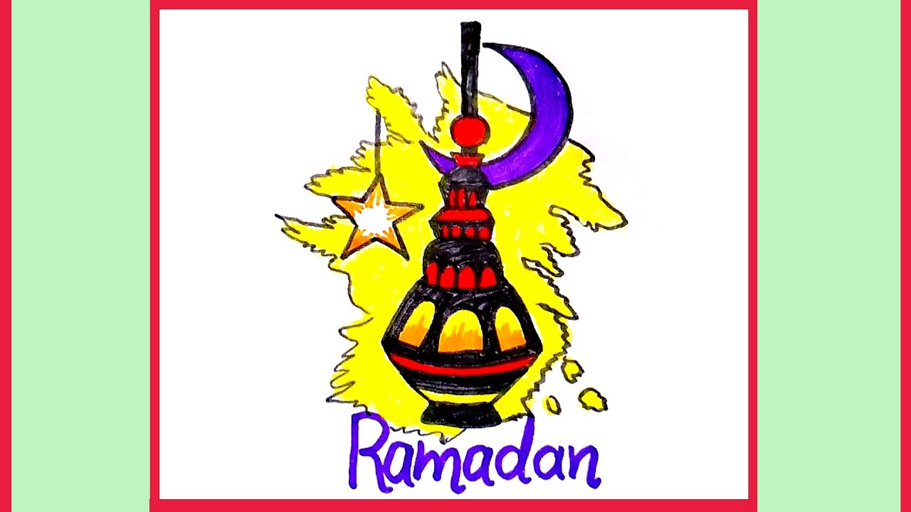 Ramadan Art || how to drawing ramadan || how to draw ramadan || Poster ...