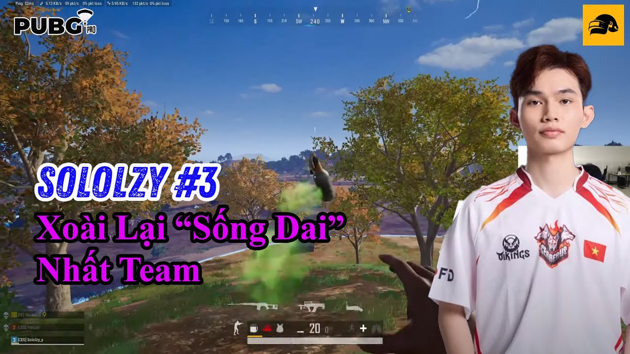 PUBG PC I CES_Sololzy #3 I Sololzy tiếp tục là người sống sót cuối cùng ...