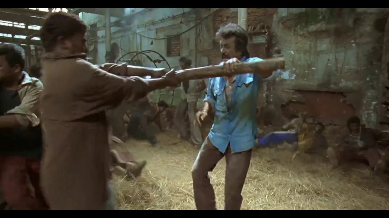 Rajini mass fight scene - YouTube