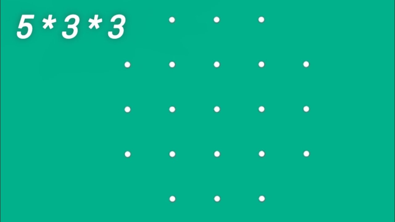 5x3x3 dot rangoli #kolamdesign #@padmashiva5434 - YouTube