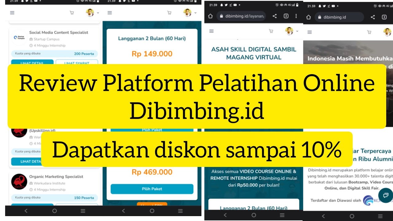 Review dibimbing.id Platform Pelatihan Online - YouTube