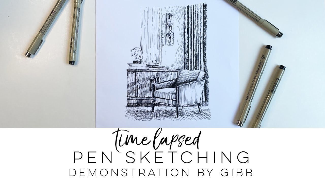 Beginners guide to drawing with ink pens to show value and dimension ...