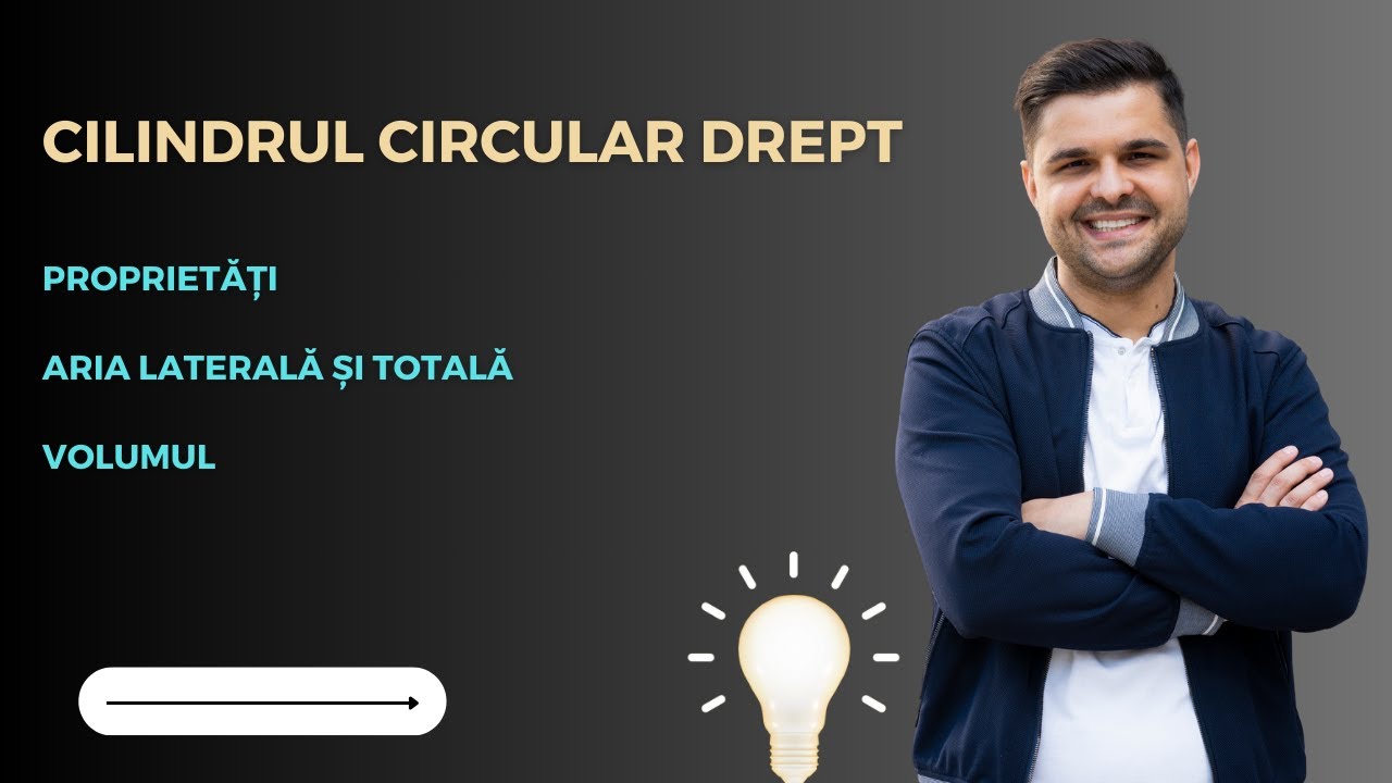 Teorie: Cilindrul circular drept. Proprietăți. Aria laterală. Aria ...