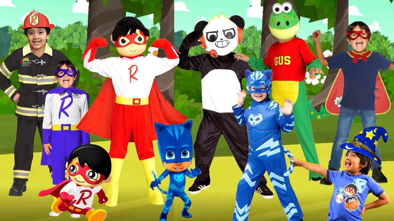 Tag with Ryan 2021 All Ryan's World Costumes Vs Pj Masks Catboy Vs ...