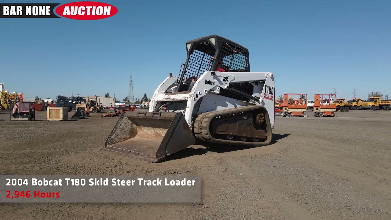 2004 Bobcat T180 Skid Steer Track Loader - YouTube