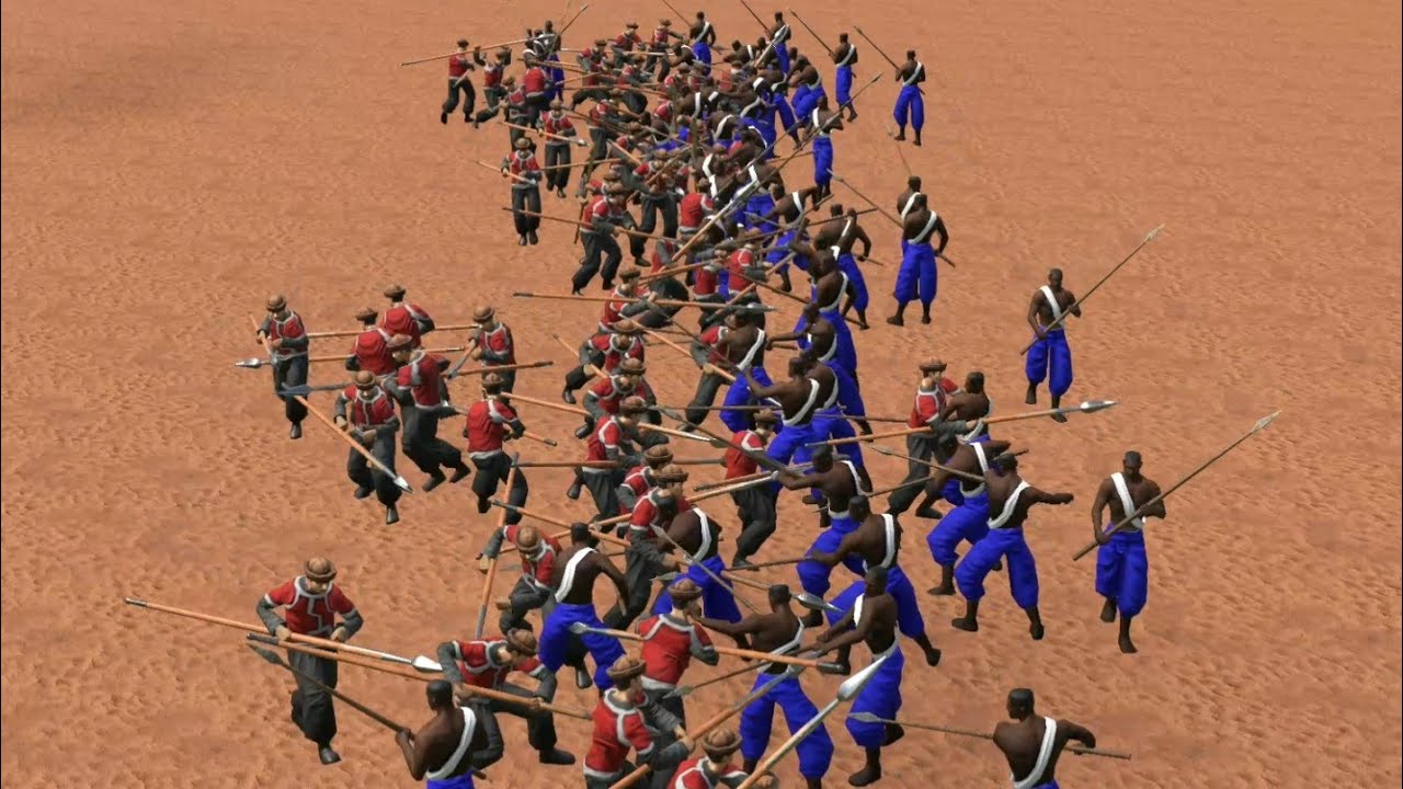 50 Levied Spearman vs 50 Qiang Pikeman | Age of Empires 3 Definitive ...