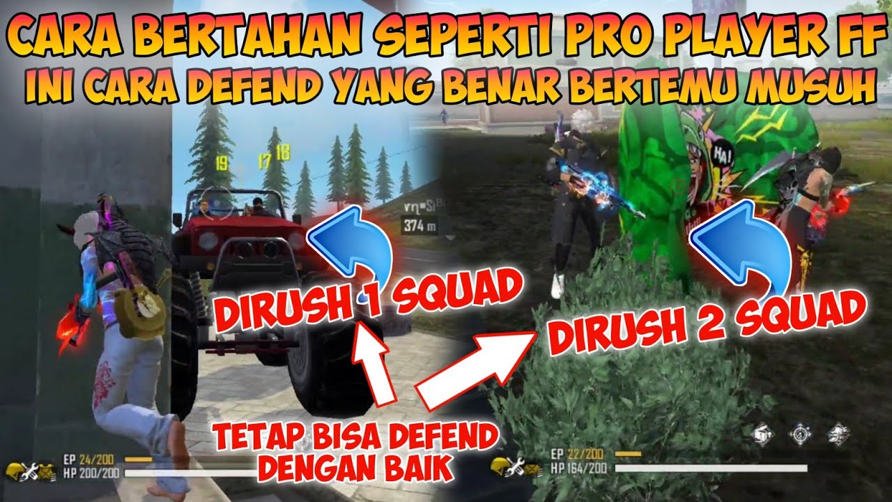 CARA DEFEND YANG BAIK SEPERTI PRO PLAYER FREE FIRE | Ini Cara Bertahan ...