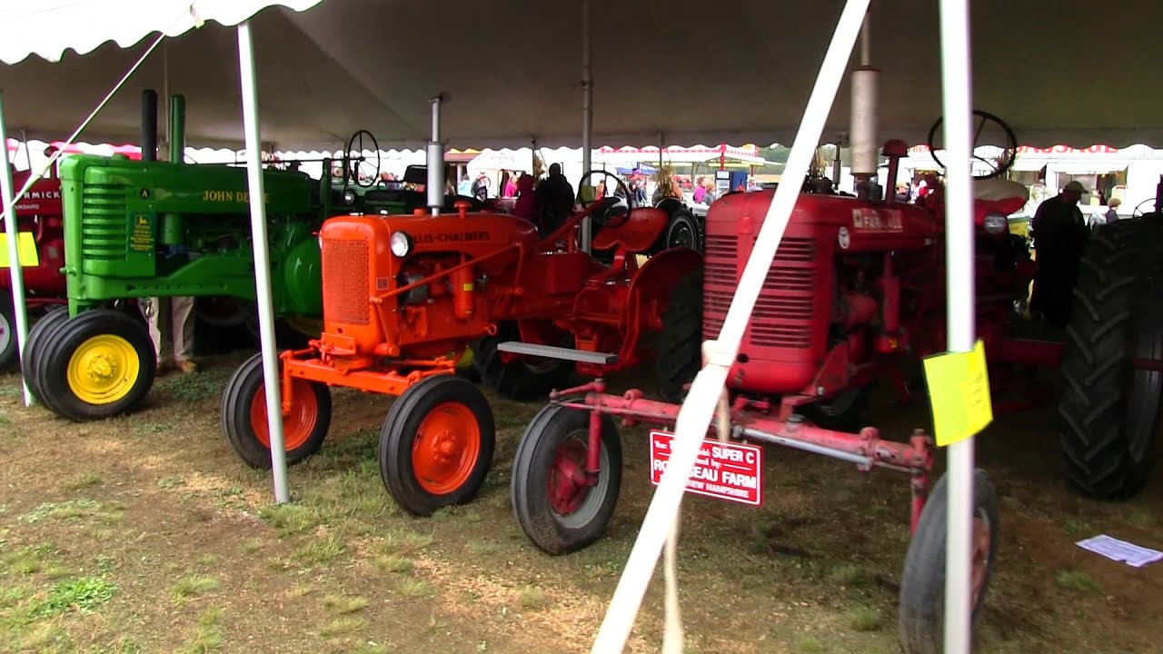 Antique Tractor Display at Deerfield Fair NH 2012 - YouTube