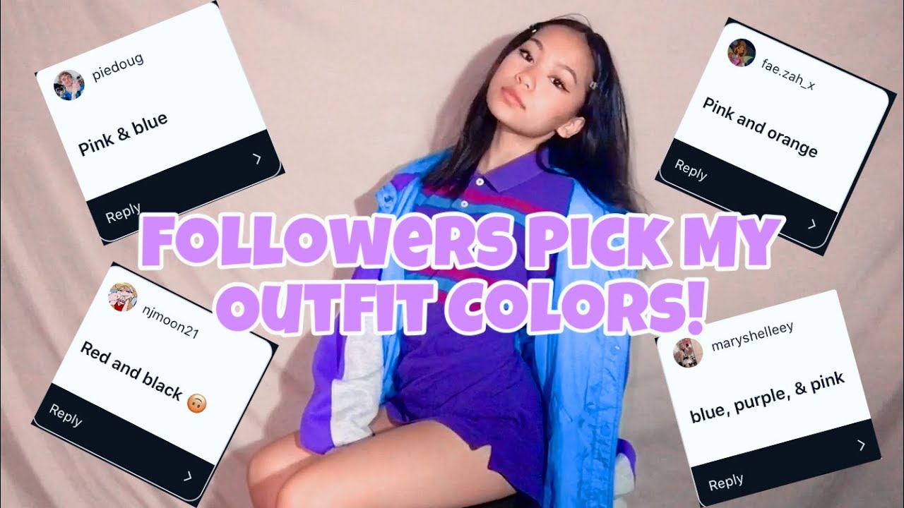 Making Outfits From Follower Suggested Colors! - YouTube