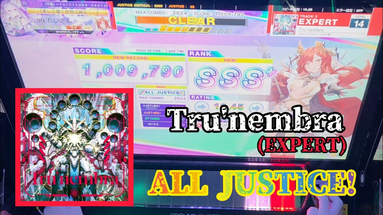 【CHUNITHM】Tru'nembra (EXPERT) AJ [手元動画] - YouTube
