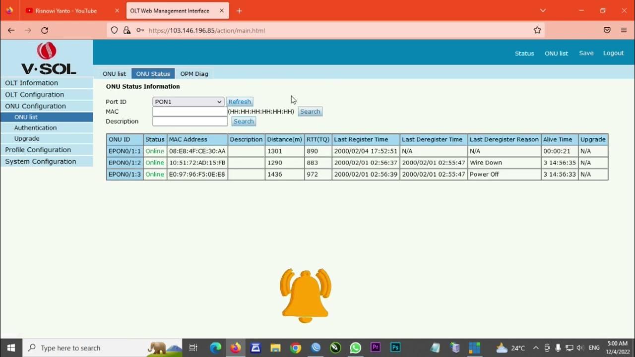 review singkat OLT VSOL - YouTube