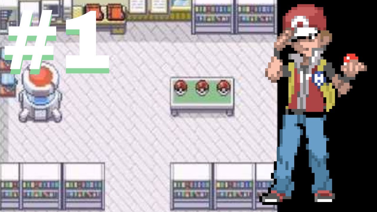 Pokemon Radical Red #1 - Getting my starter and catching my first ...