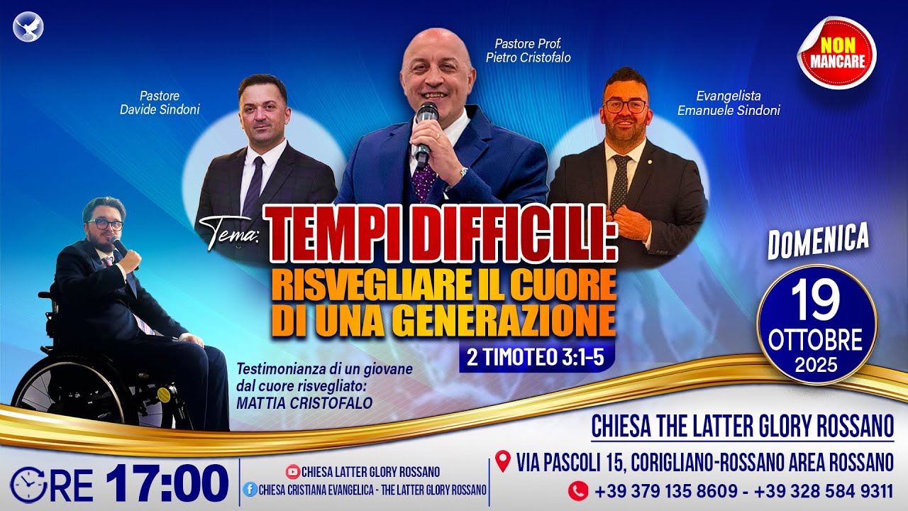 TEMPI DIFFICILI: RISVEGLIARE IL CUORE DI UNA GENERAZIONE (2 TIMOTEO 3:1 ...