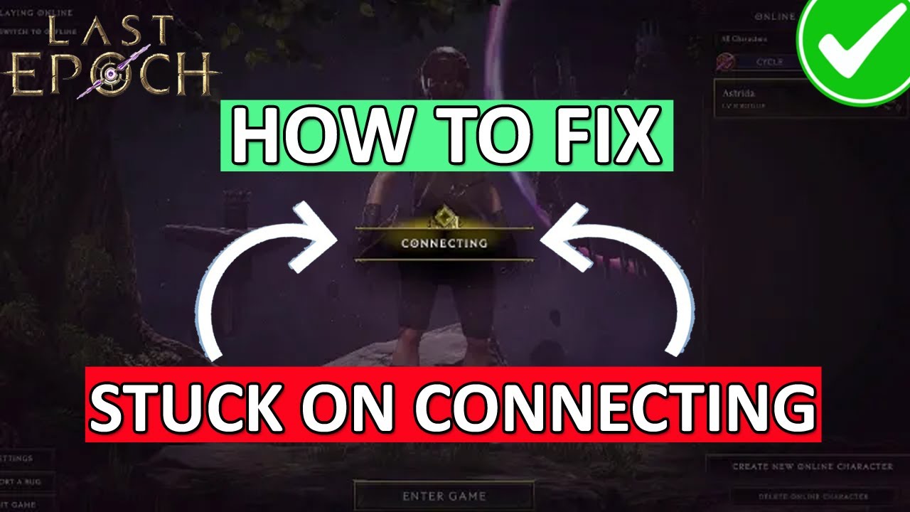 How To Fix Last Epoch Stuck on Connecting and Cannot Login - YouTube