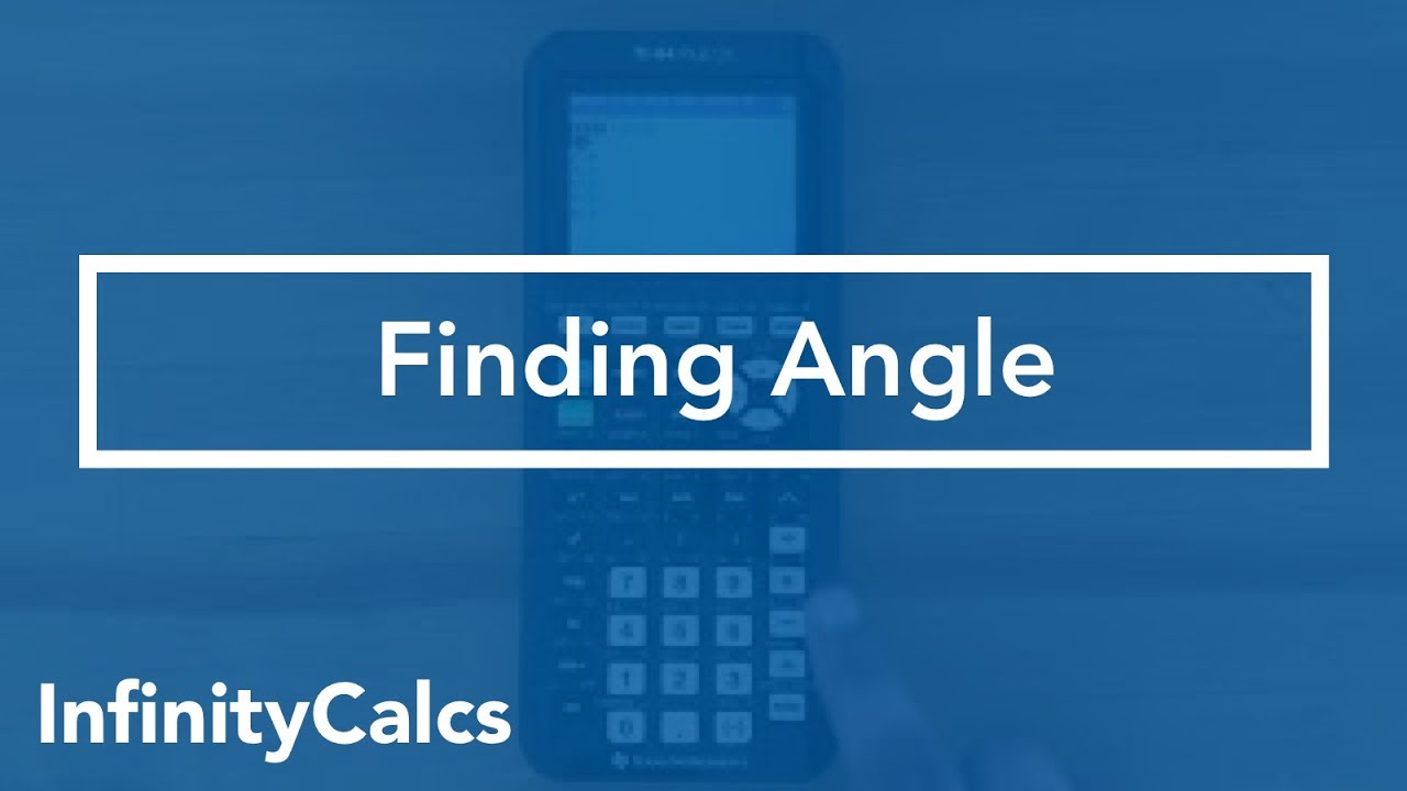 Where to find Angle (TI-84 CE Graphing Calculator) - YouTube