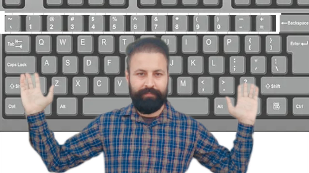 Keyboard Numeric Row Typing | Typing lessons for beginners part 4 2023 ...